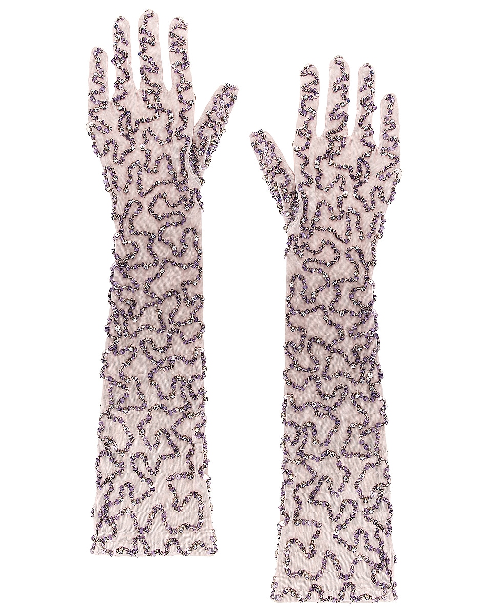 retrofete Poppy Gloves in Mink Grey | FWRD