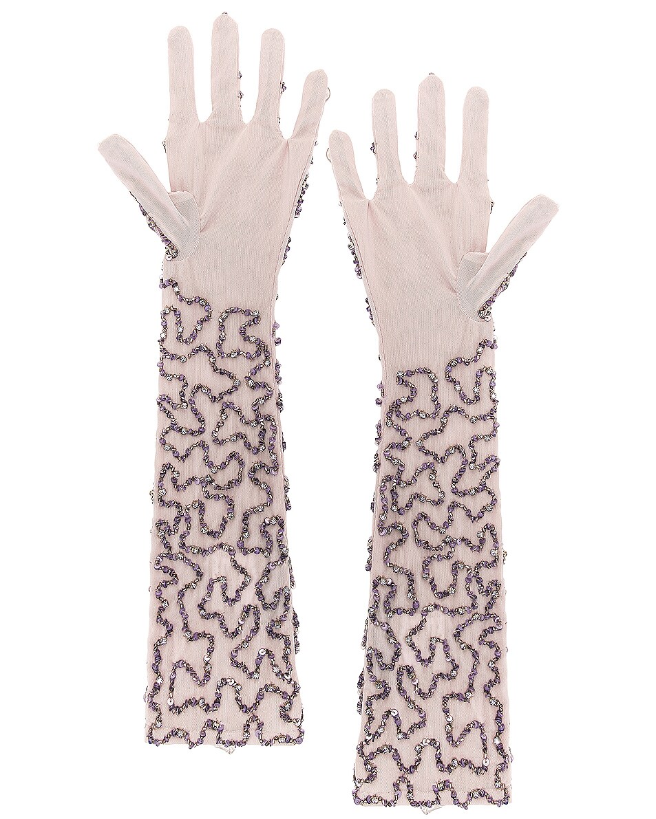 retrofete Poppy Gloves in Mink Grey | FWRD