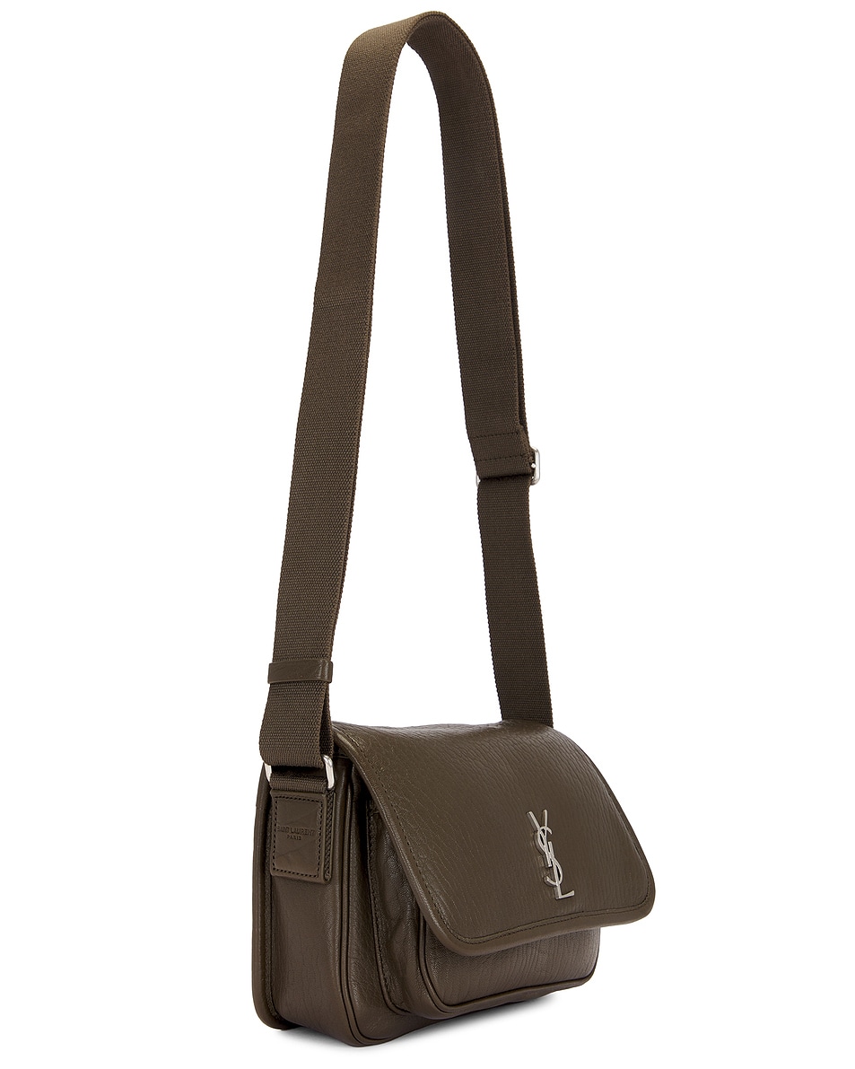 Saint Laurent Niki Small Messenger in Light Musk | FWRD