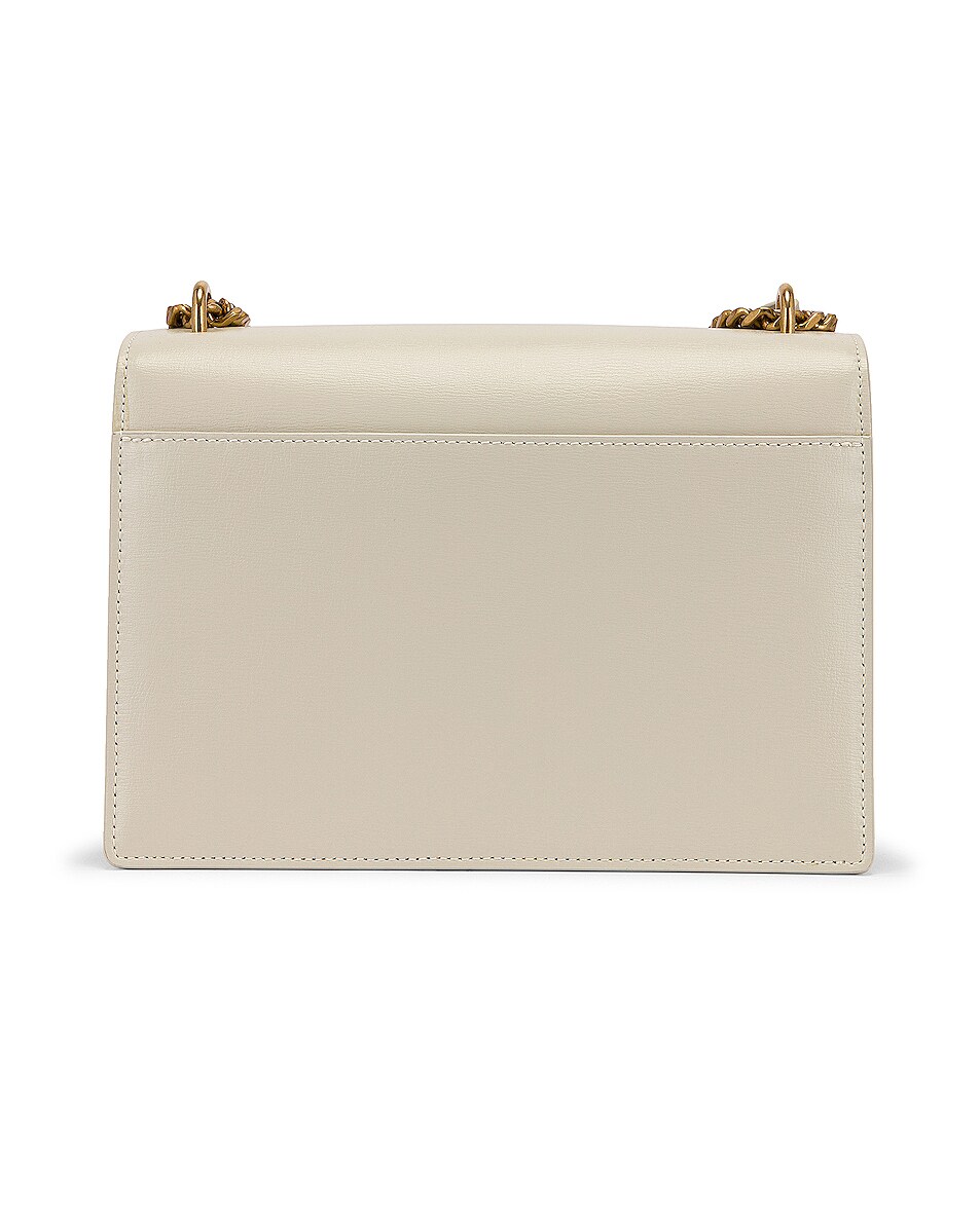 Saint Laurent Medium Sunset Monogramme Bag in Crema Soft | FWRD