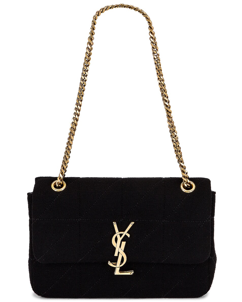 Saint Laurent Medium Jamie Lock Chain Bag in Noir | FWRD