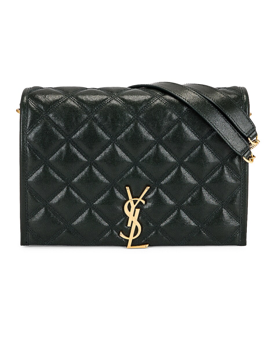 Saint Laurent Mini Becky Chain Bag in Vert Fonce | FWRD