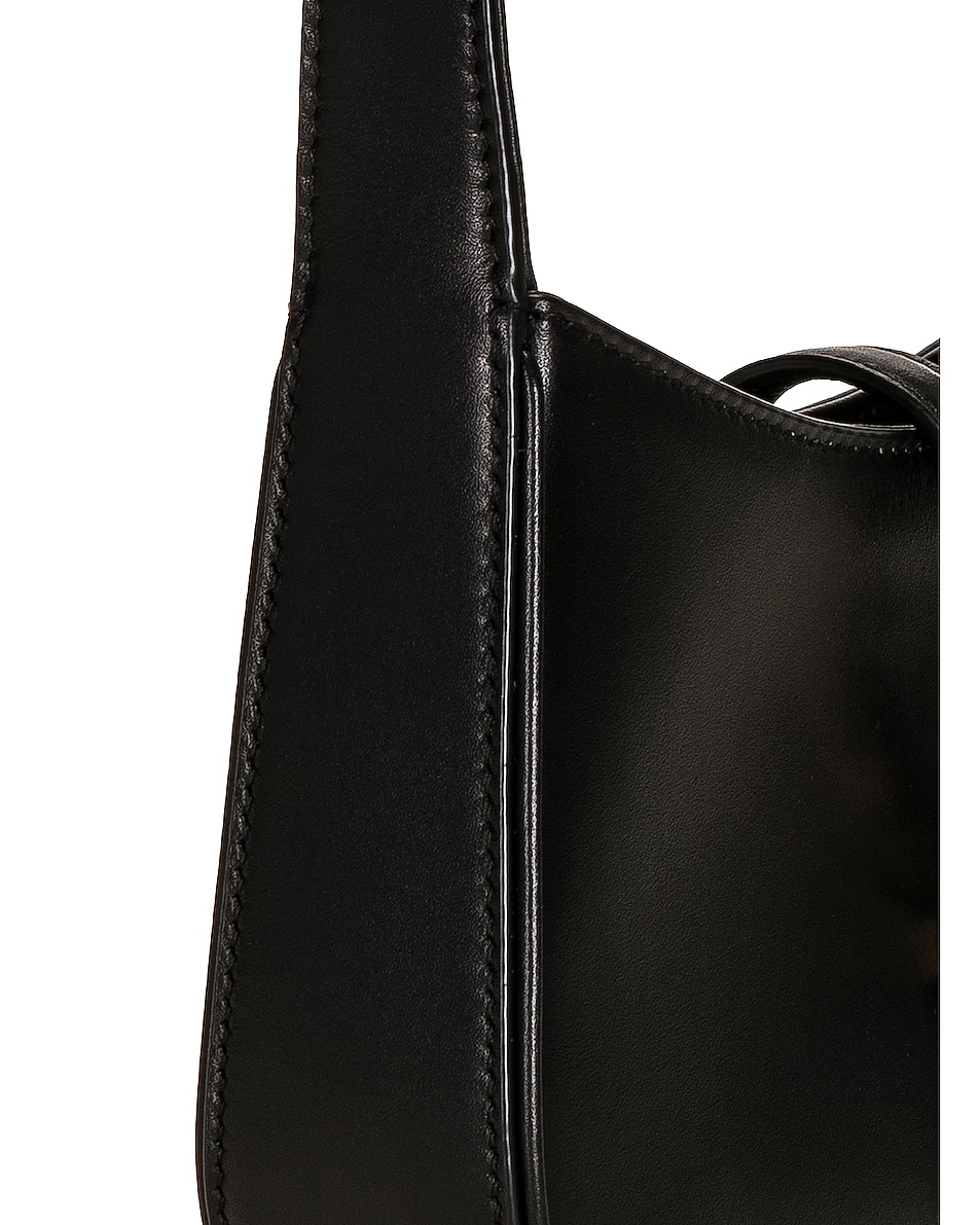Saint Laurent Micro Le 5 A 7 Hobo Bag in Nero | FWRD