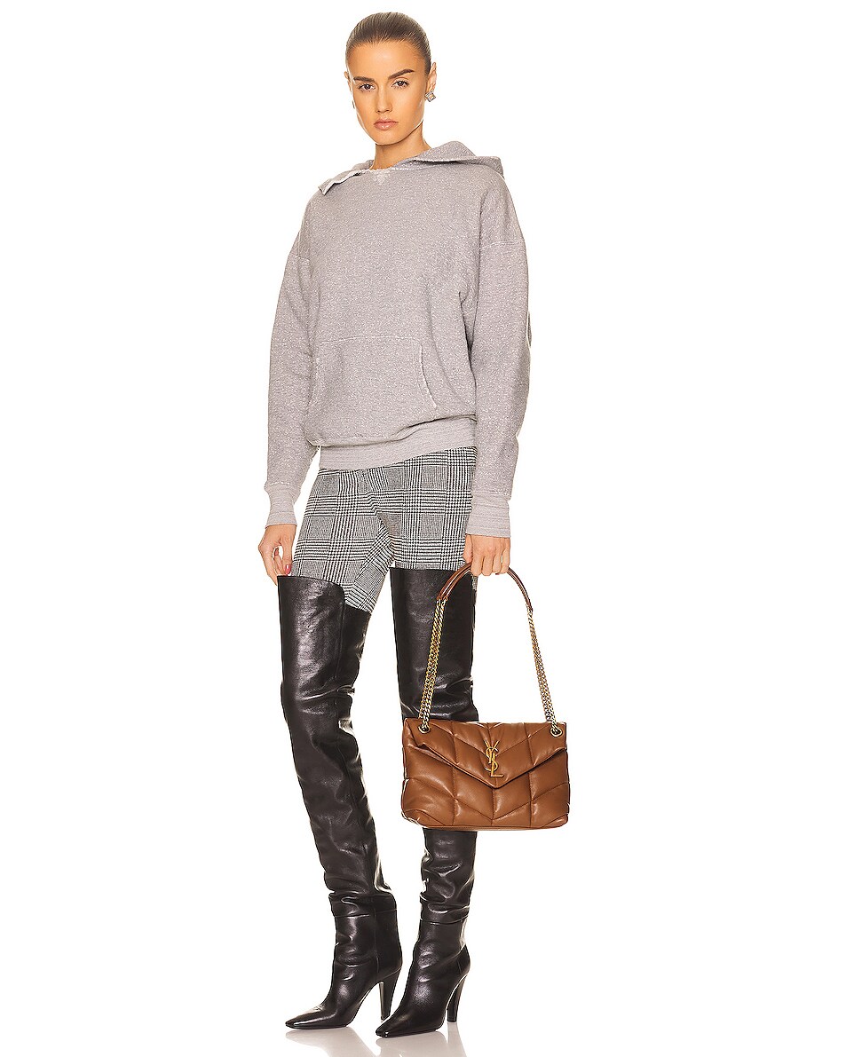 Saint Laurent Small Puffer Bag in Dark Honey | FWRD