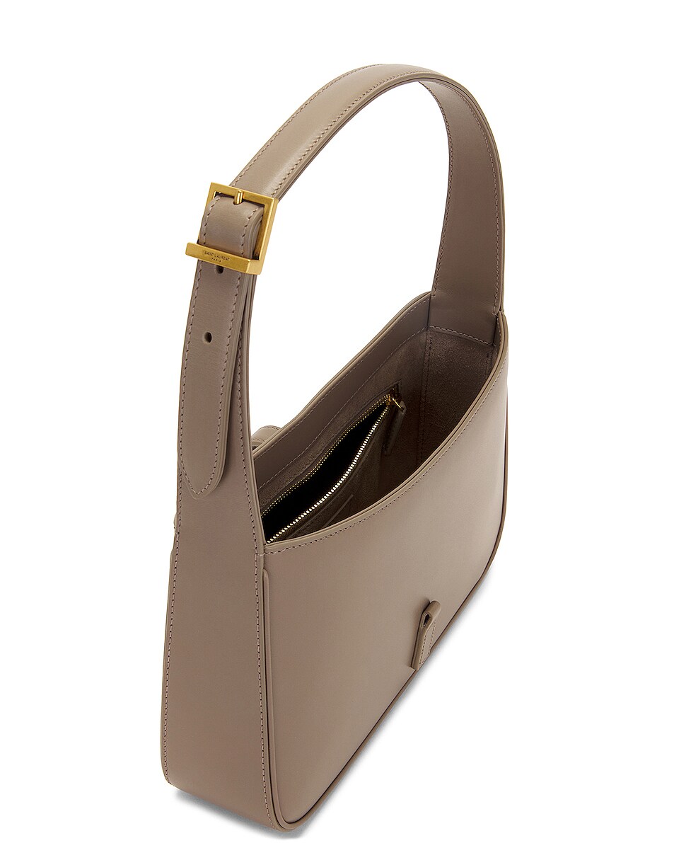 Saint Laurent Le 5 A 7 Hobo Bag in Greyish Brown | FWRD