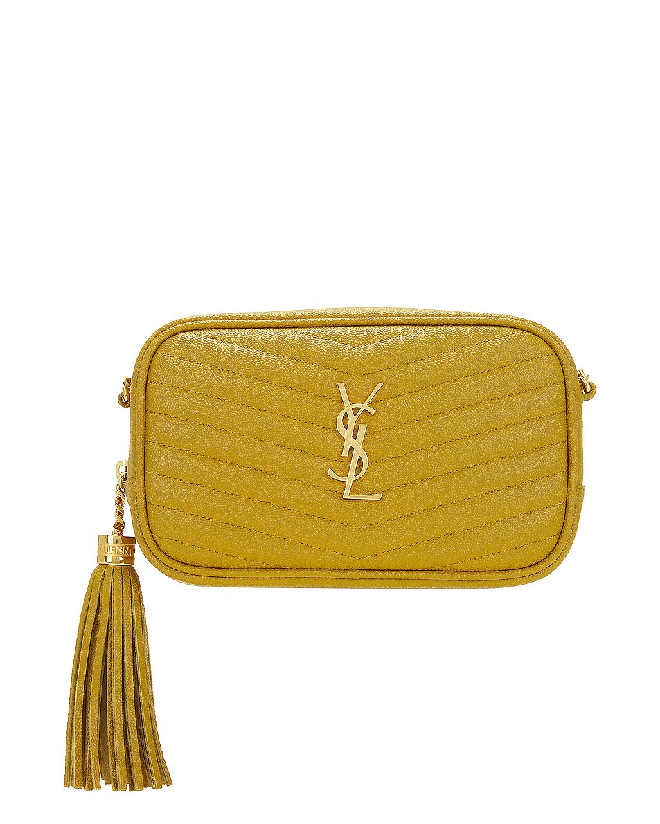 Saint Laurent Mini Lou Bag in Light Chartreuse | FWRD