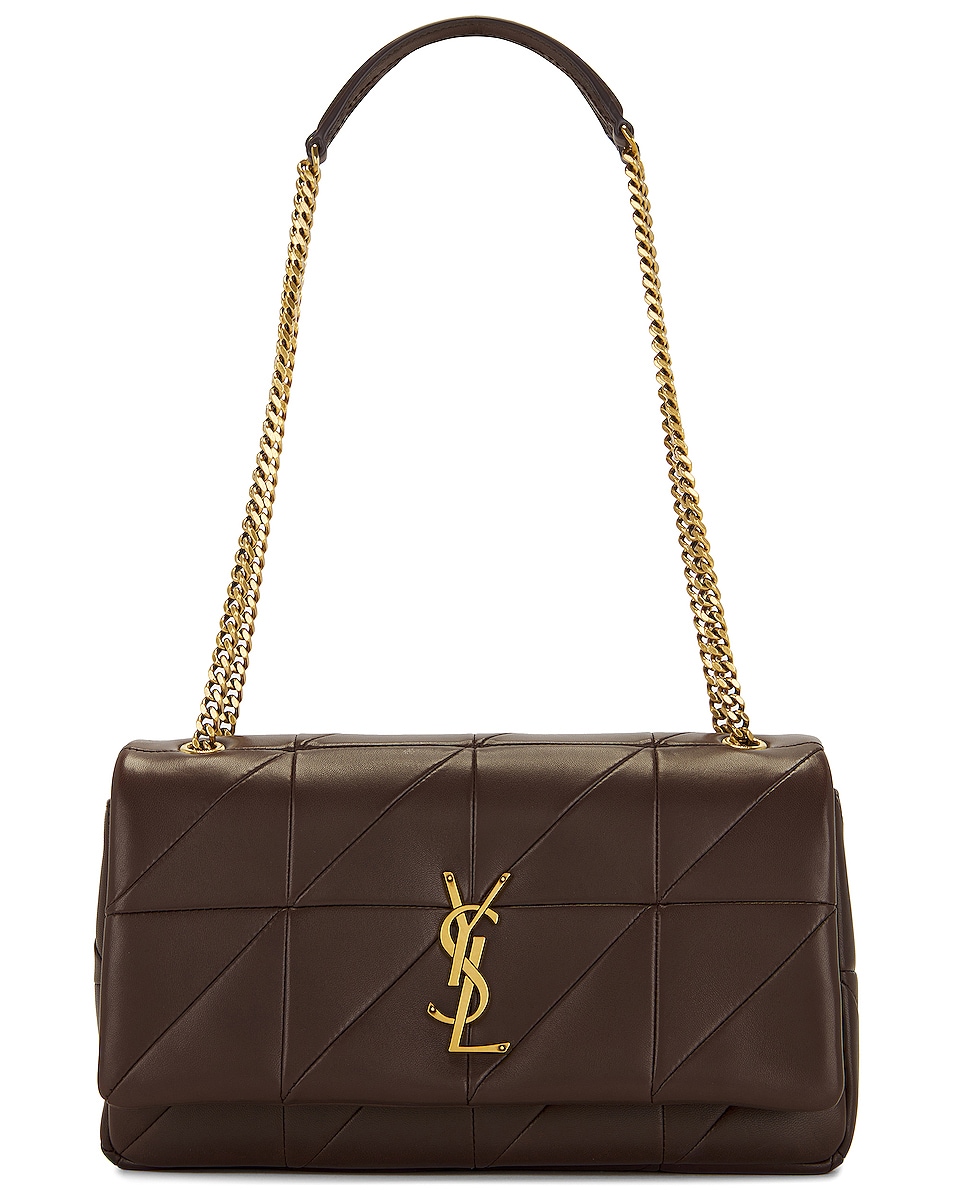 Saint Laurent Medium Jamie Chain Bag in Dark Ganache | FWRD
