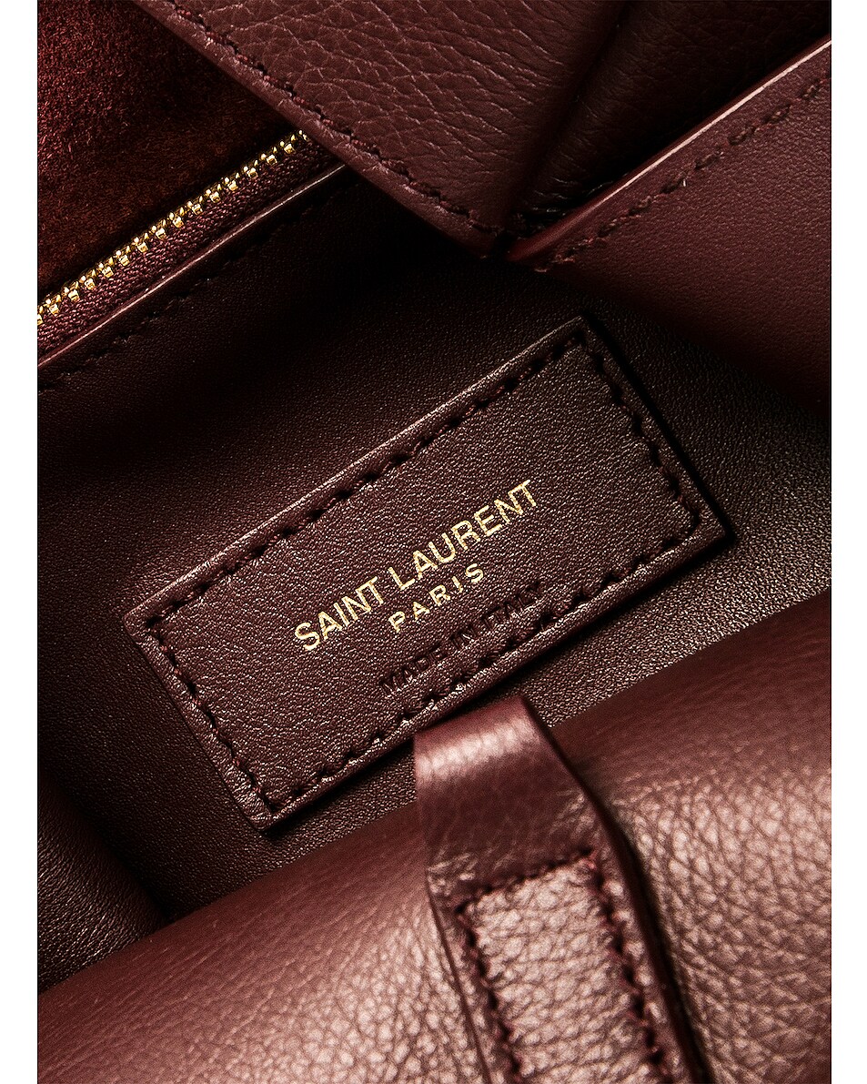 Saint Laurent Small Le 5 A 7 Shoulder Bag in Rouge Legion | FWRD