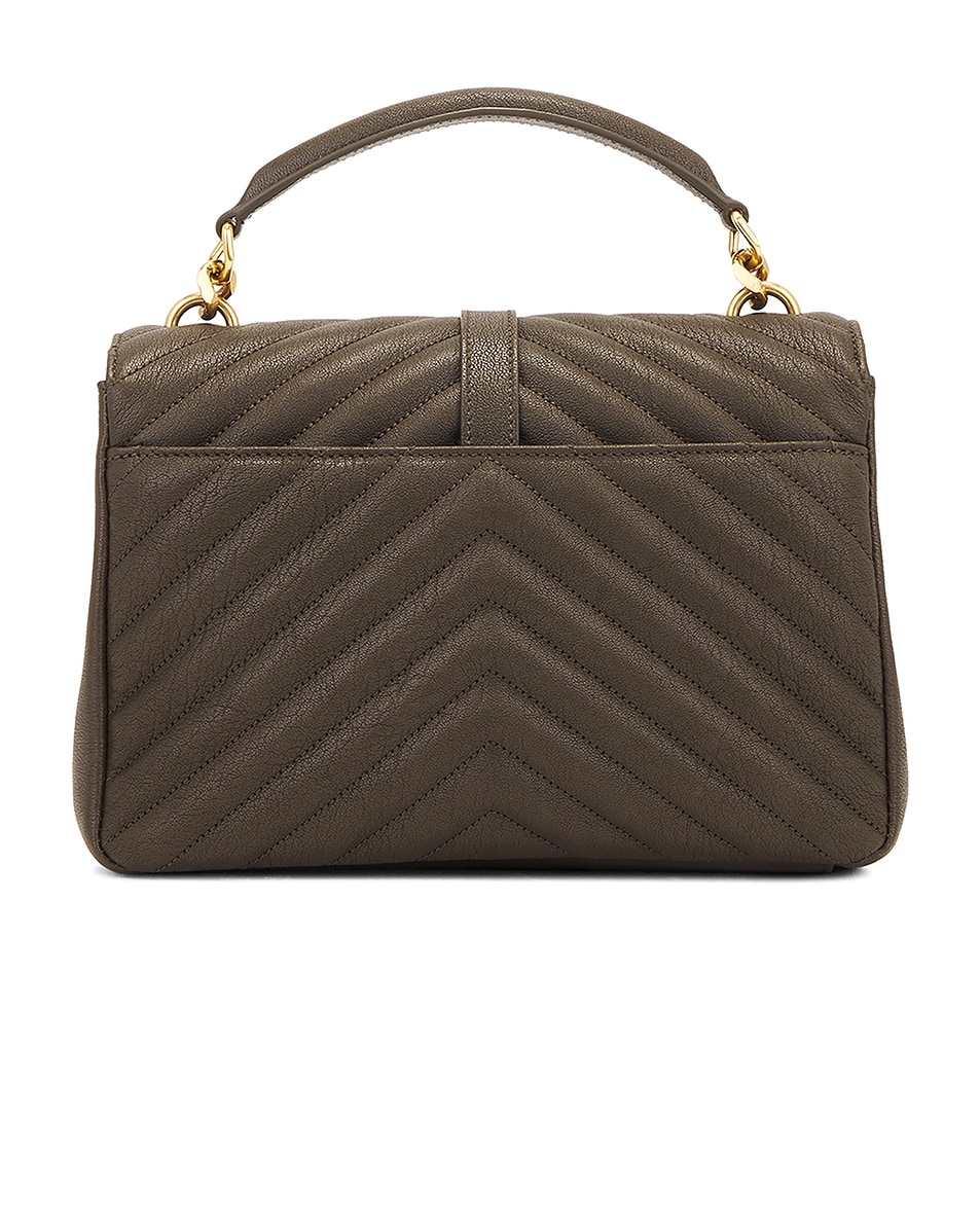 Saint Laurent Medium College Chain Bag in Light Musk | FWRD