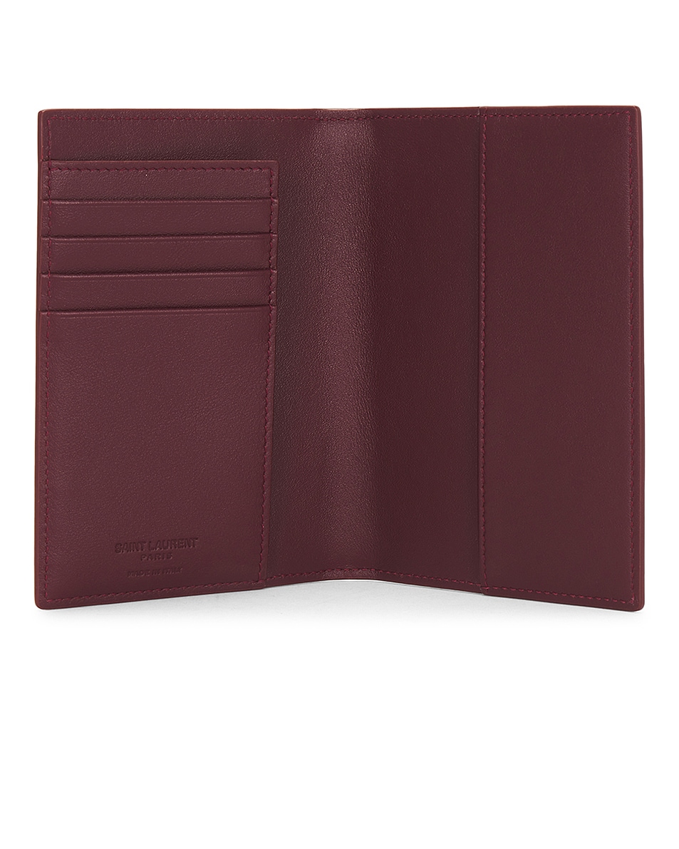 Saint Laurent Passport Holder in Red Grenat | FWRD