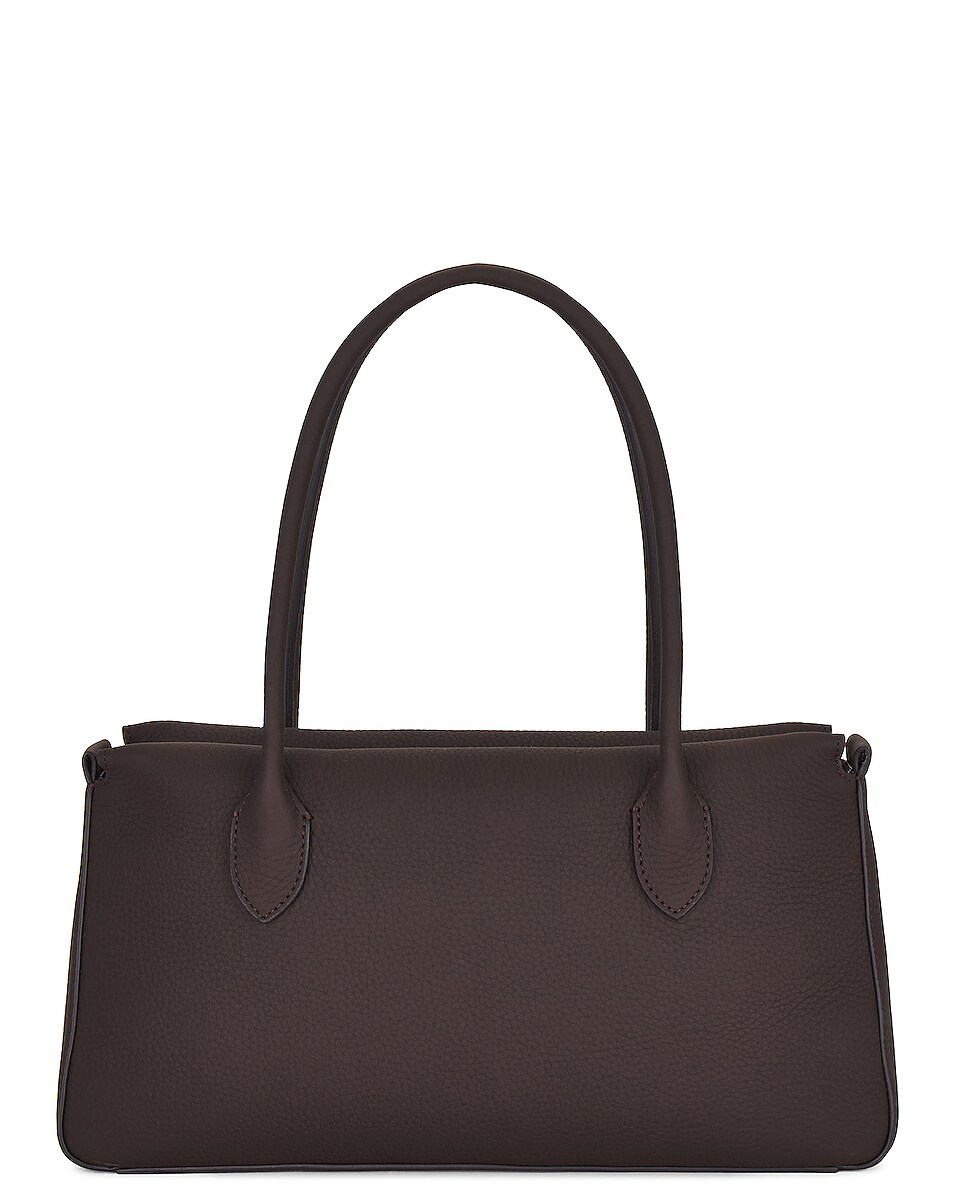 The Row E/W Top Handle Bag in Espresso PLD | FWRD