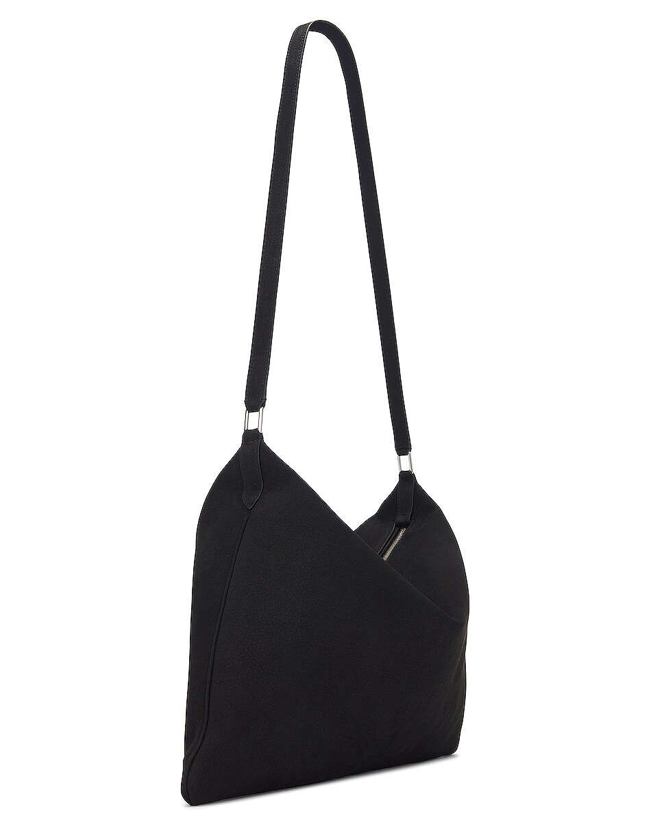 The Row Large Morgan Bag in Black in Black PLD | FWRD