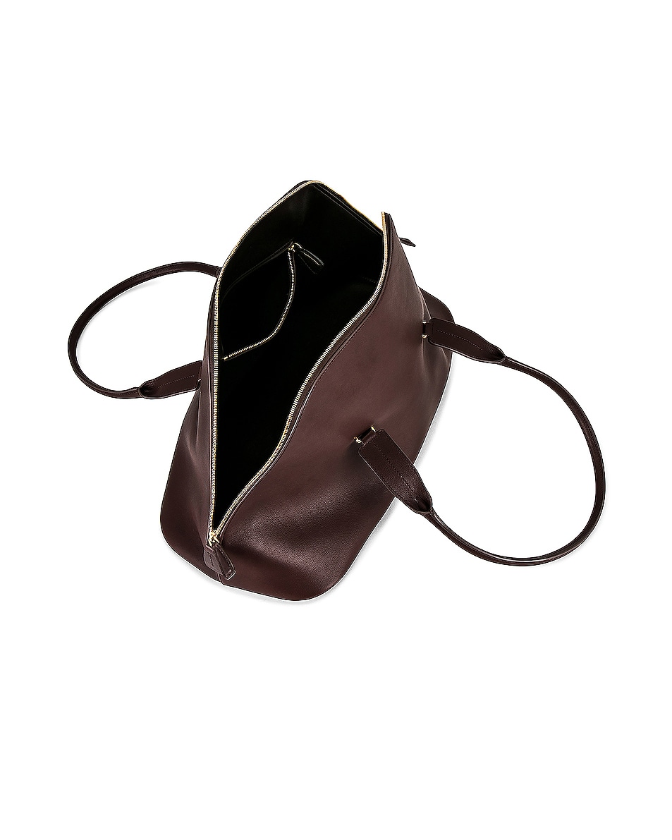 The Row Devon Top Handle Bag in Burgundy | FWRD