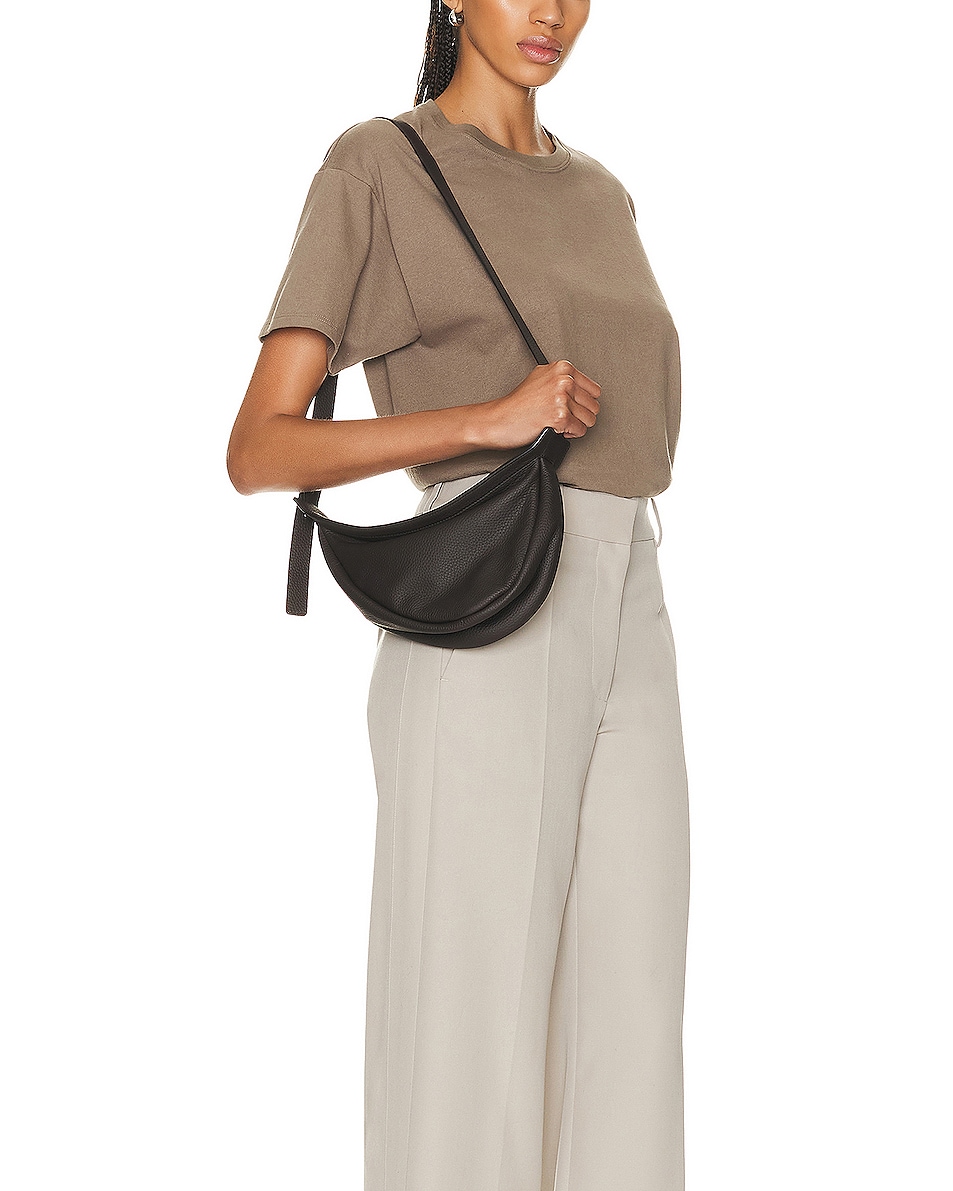 The Row Small Slouchy Banana Bag in Dark Brown PLD | FWRD