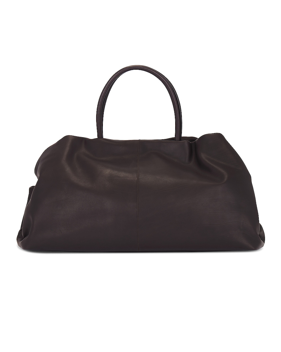 The Row Elio Bourse Bag in Wood Brown PLD | FWRD