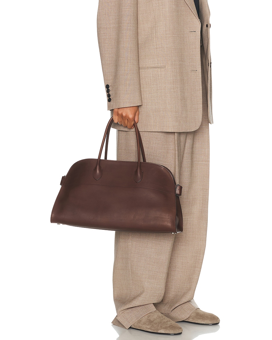 The Row EW Margaux Bag in Dark Chocolate | FWRD