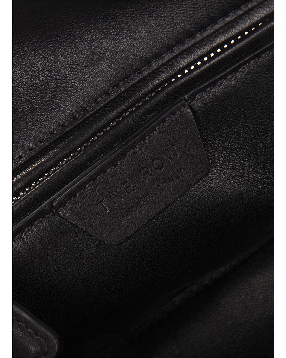 The Row Mini Devon Saddle Leather Bag in Black PLD | FWRD