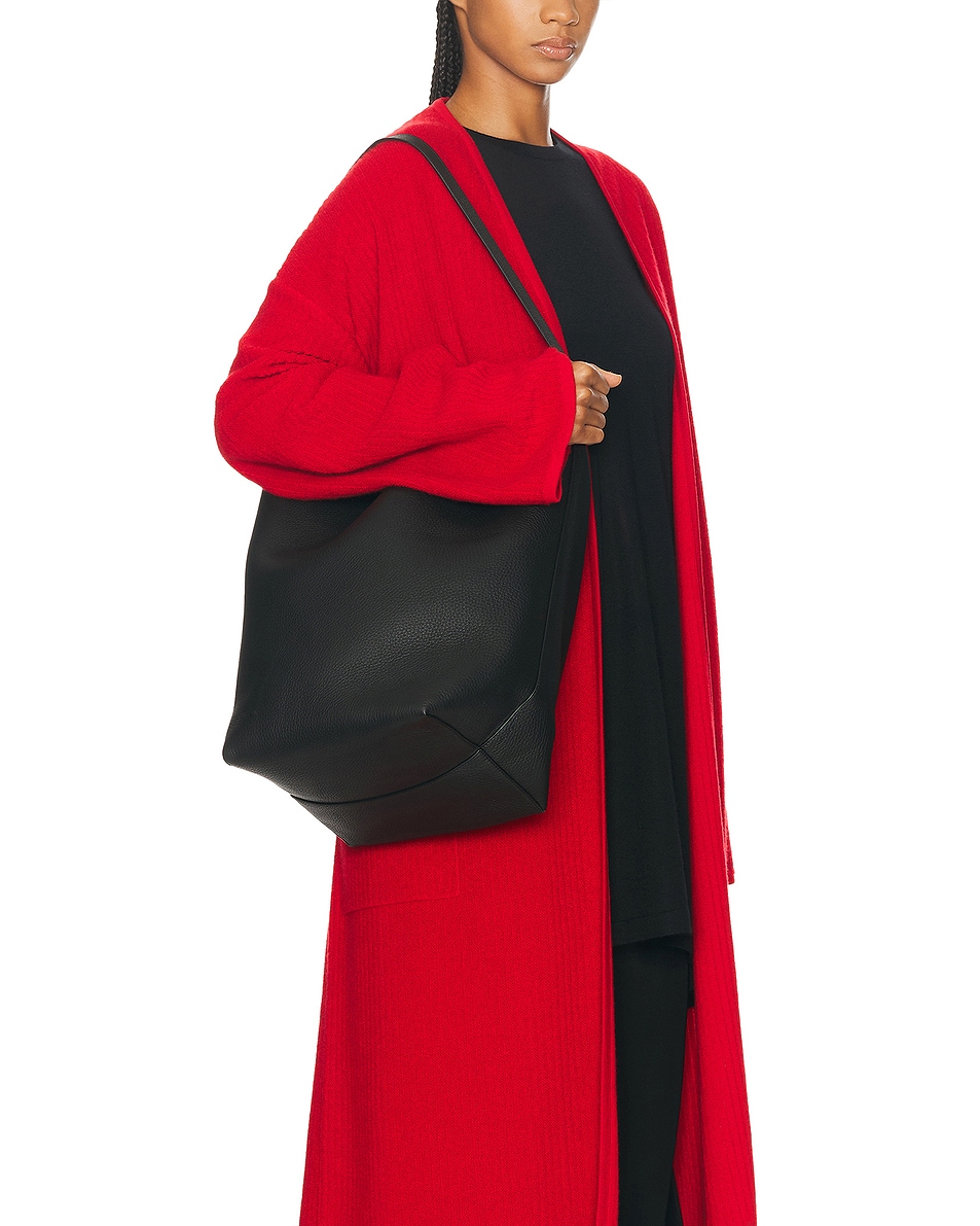 The Row Large N/S Tote Hook Bag in Black ANG | FWRD