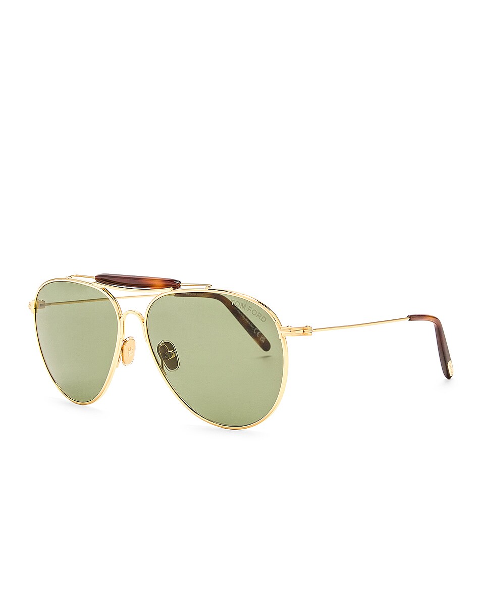TOM FORD Raphael Sunglasses in Shiny Yellow Gold | FWRD