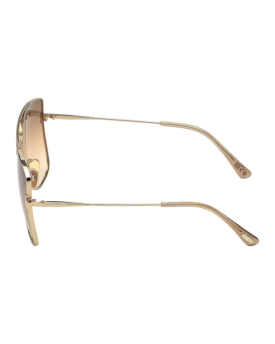 TOM FORD Reggie Sunglasses in Shiny Rose Gold & Gradient Brown Sand ...