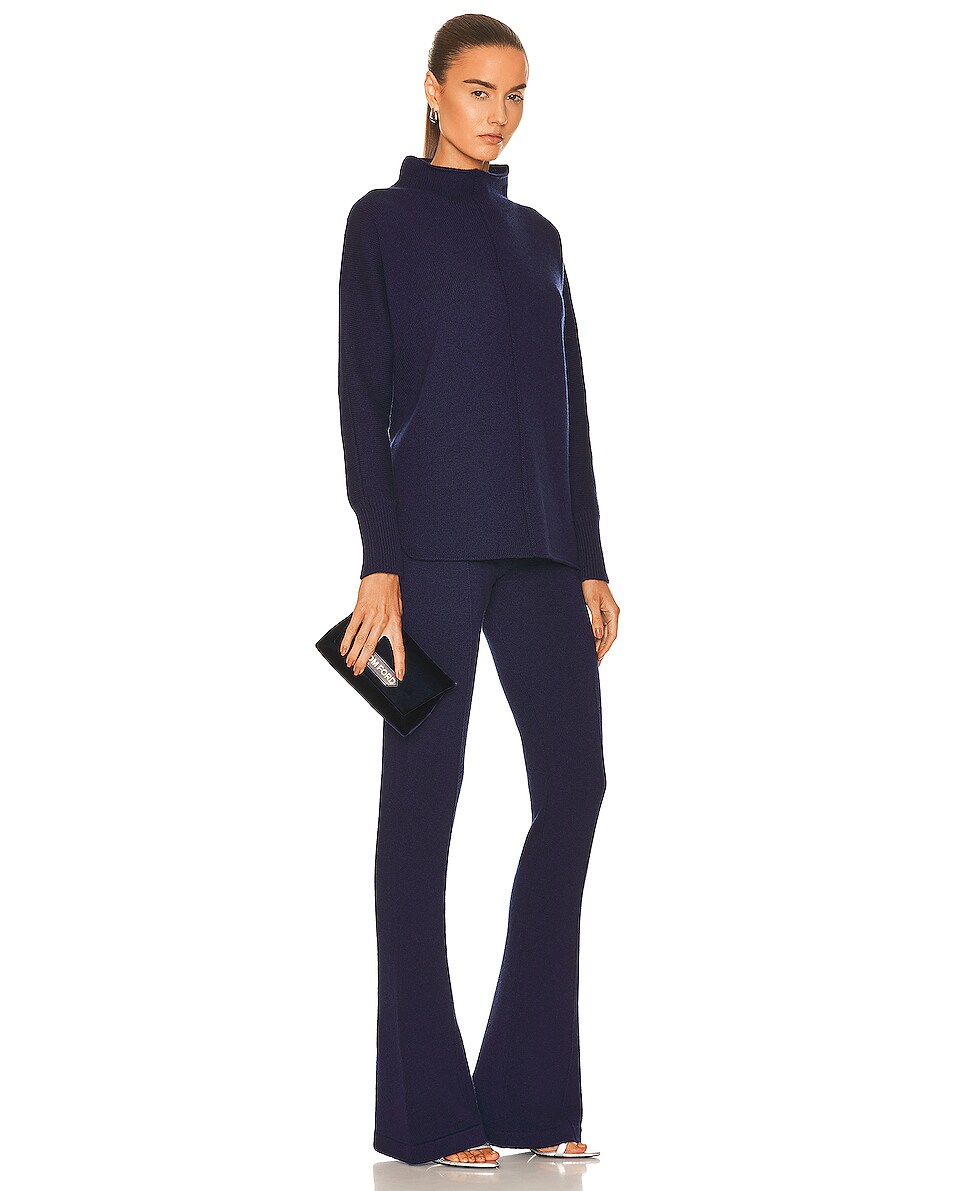 TOM FORD Label Velvet Mini Chain Bag in Ink | FWRD