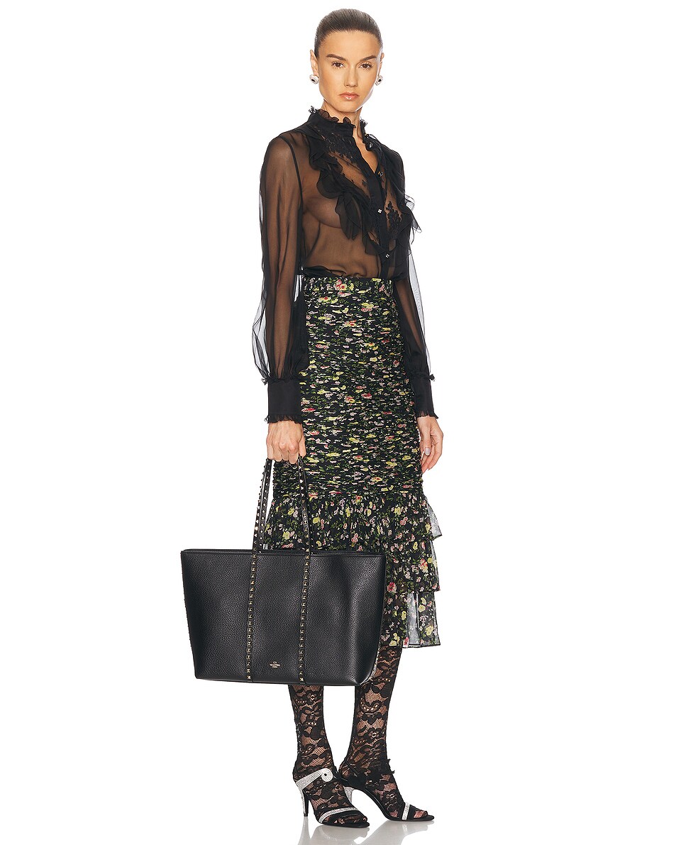 Valentino Garavani Rockstud Tote Bag in Nero | FWRD