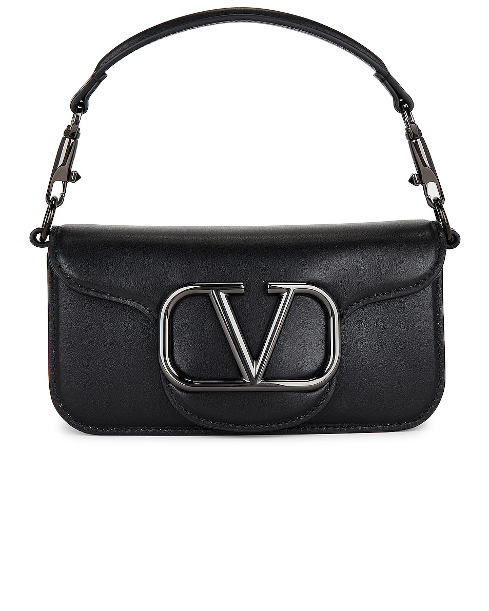 Valentino Garavani Small Loco Shoulder Bag in Nero | FWRD