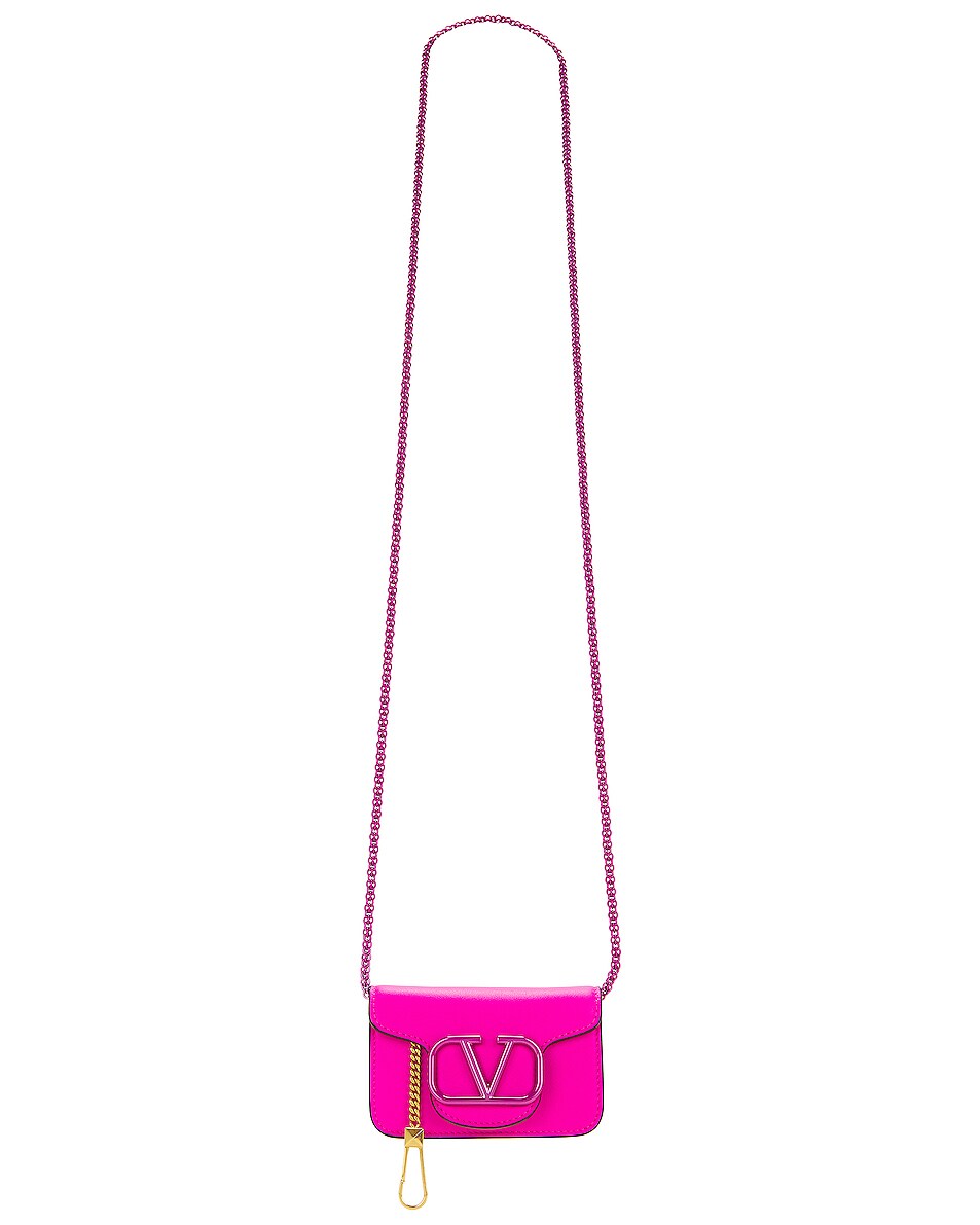 Valentino Garavani Micro Shoulder Loco Bag in Pink | FWRD