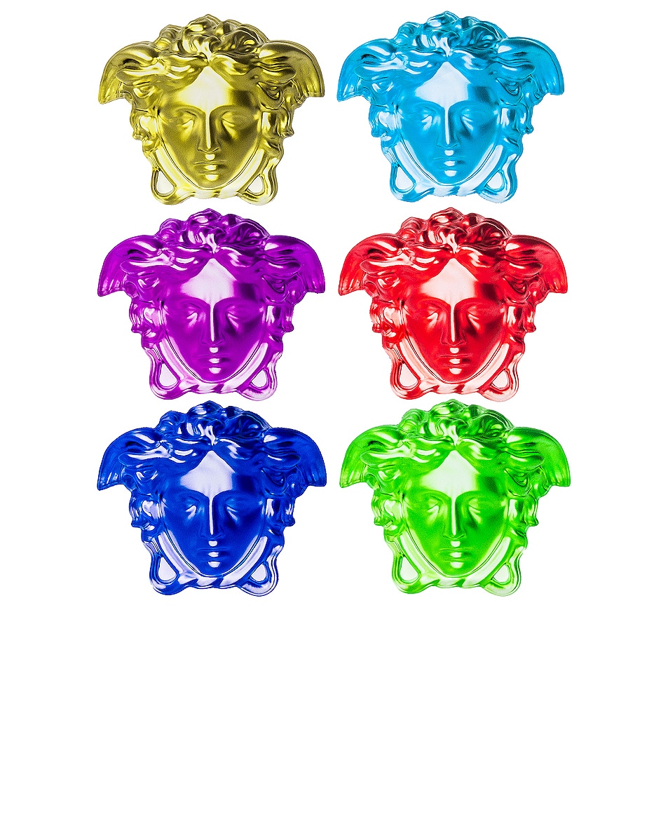 VERSACE Medusa Coasters in Multicolor | FWRD