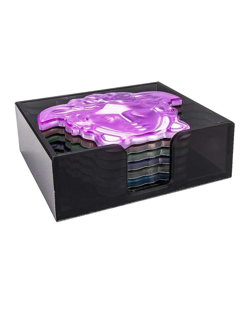 VERSACE Medusa Coasters in Multicolor | FWRD