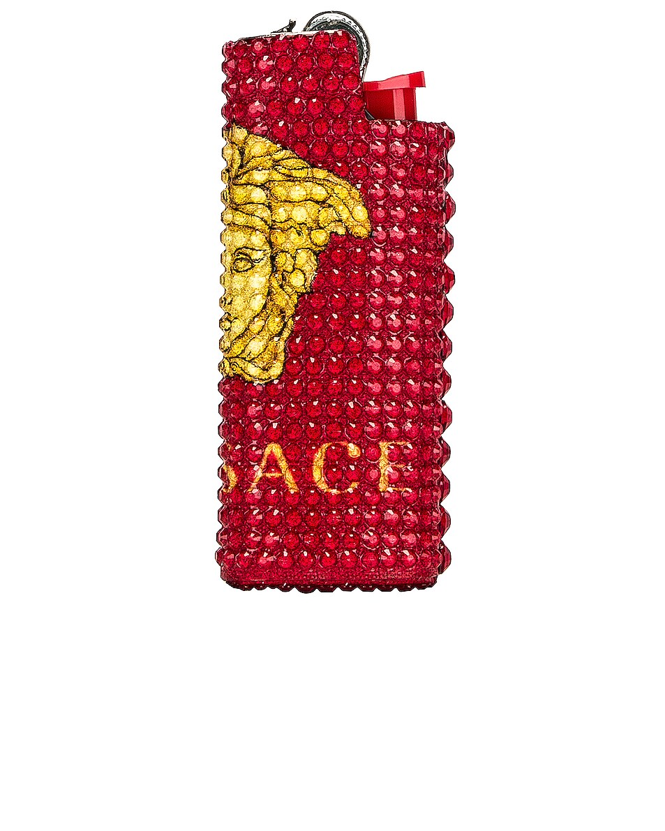 VERSACE Medusa Lighter in Rosso | FWRD