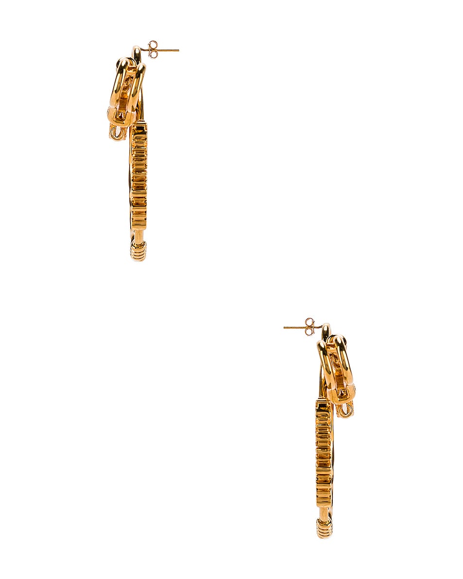 VERSACE Pin Earrings in Crystal & Gold | FWRD