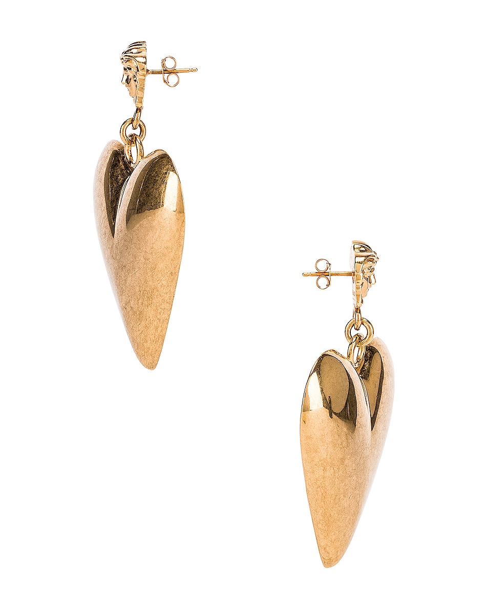 VERSACE Heart Earrings in Gold | FWRD