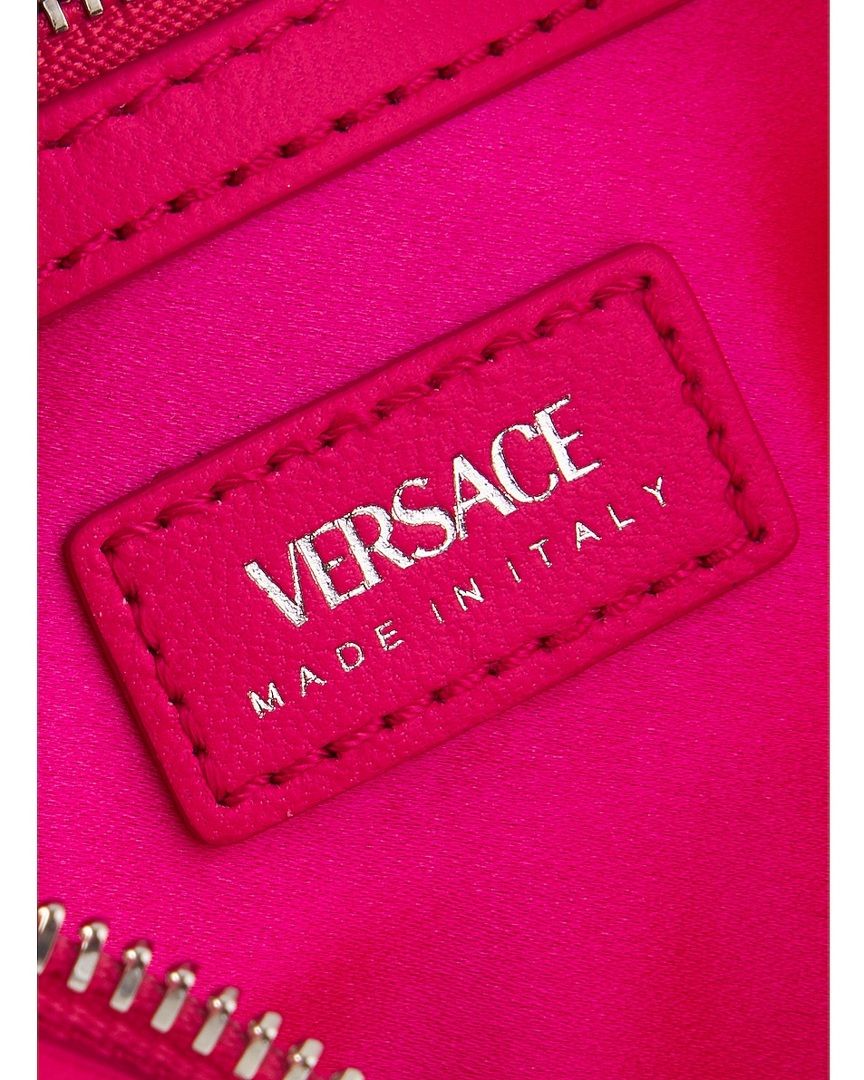 VERSACE La Medusa Mini Hobo Bag In Tropical Pink & Palladium in ...