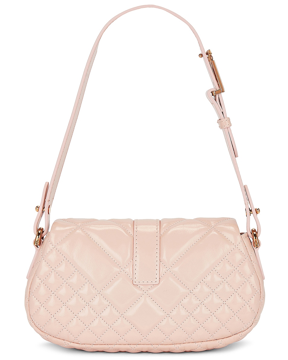 VERSACE Mini Shoulder Bag in Powder Blush & Versace Gold | FWRD
