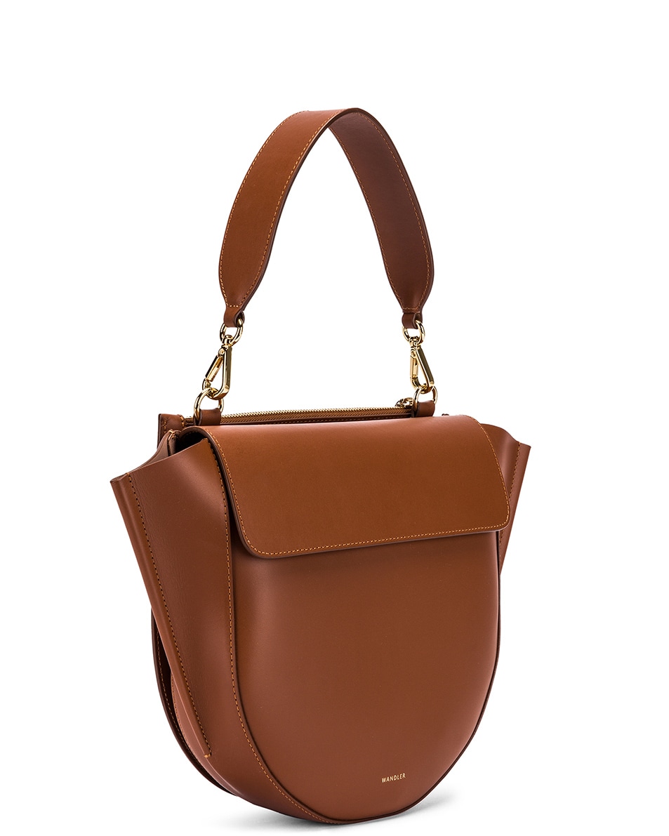 Wandler Medium Hortensia Leather Bag in Tan | FWRD