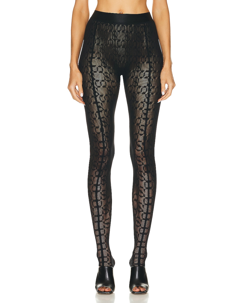 Wolford X Simkhai Warp Knit Legging in Black | FWRD