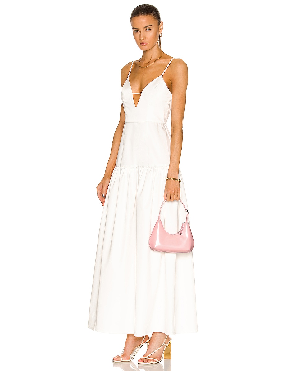 BY FAR Baby Amber Semi Patent Leather Bag in Peony | FWRD