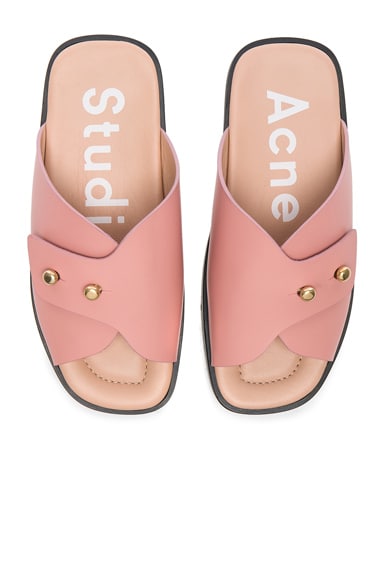 Acne Studios Leather Jilly Sandals in Pink | FWRD