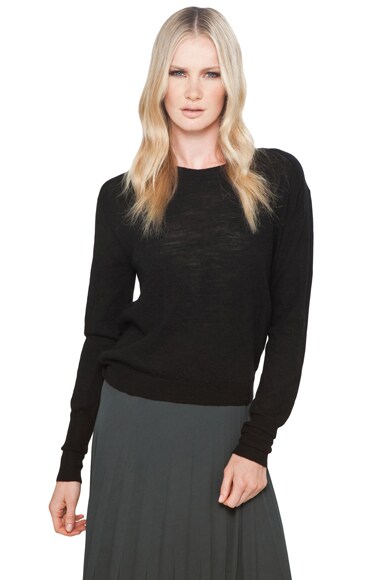 A.L.C. Slit Back Sweater in Black | FWRD