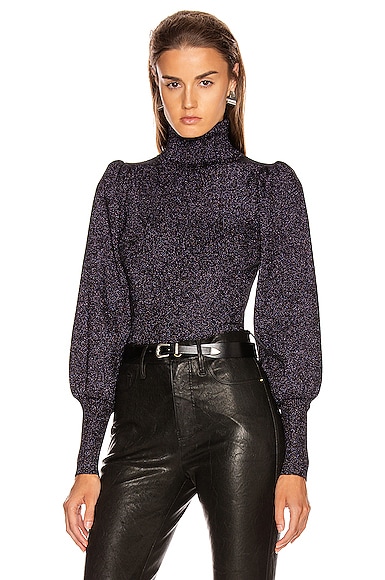 A.L.C. Karla Top in Black & Lavender | FWRD
