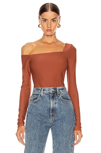 ALIX NYC Murray Bodysuit in Sepia | FWRD