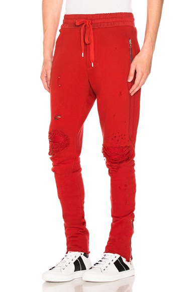 Amiri MX1 Sweats in Red | FWRD