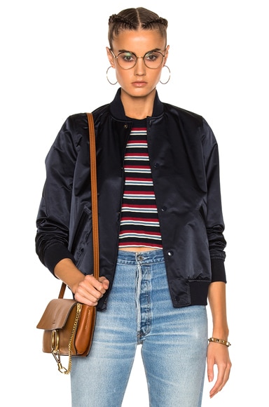A.P.C. Bomber Jacket in Dark Navy | FWRD