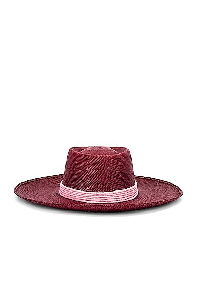 Artesano Firenze Hat in Burgundy | FWRD