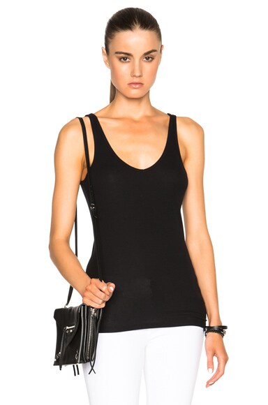 ATM Anthony Thomas Melillo Wrestler Tank in Black | FWRD
