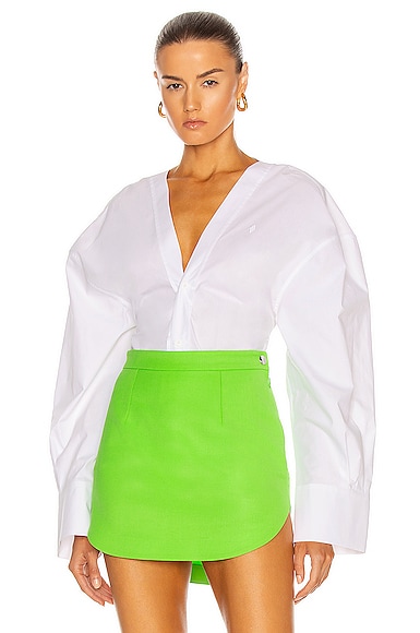 THE ATTICO Parachute Top in White | FWRD