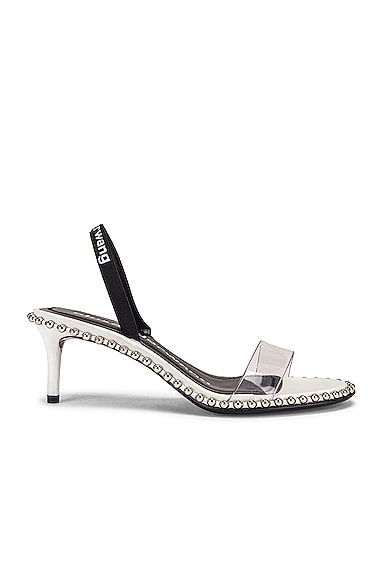 Alexander Wang Nova Low PVC Heel in White | FWRD