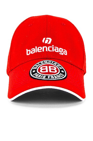 Balenciaga Soccer Cap in Red | FWRD