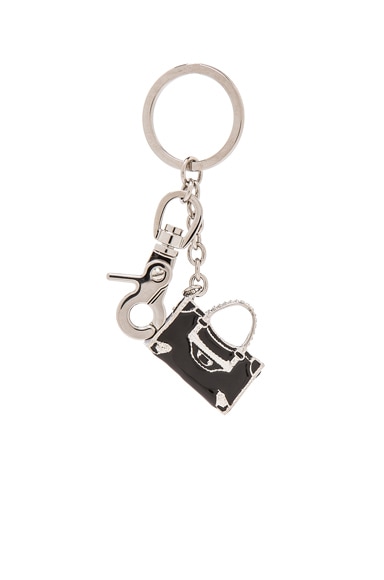 Balenciaga Classic City Key Ring in Black | FWRD